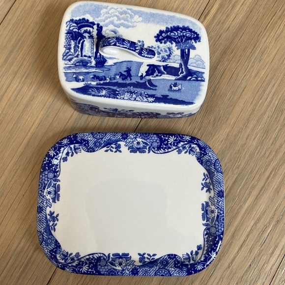 Spode | Dining | Spode Blue Italian Mini Cheese Wedge Dish | Poshmark
